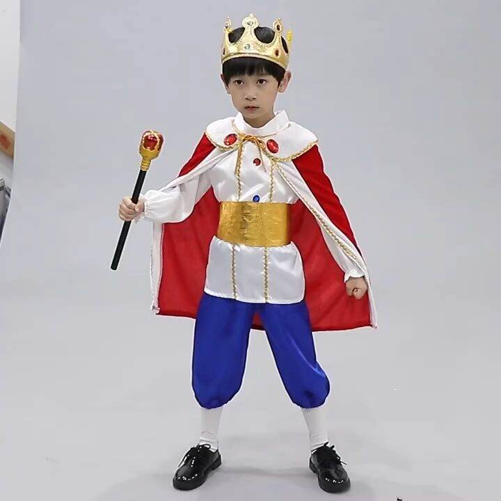 Child Prince Charming Costume Boys Medieval Royal Prince Outfit Kids ...