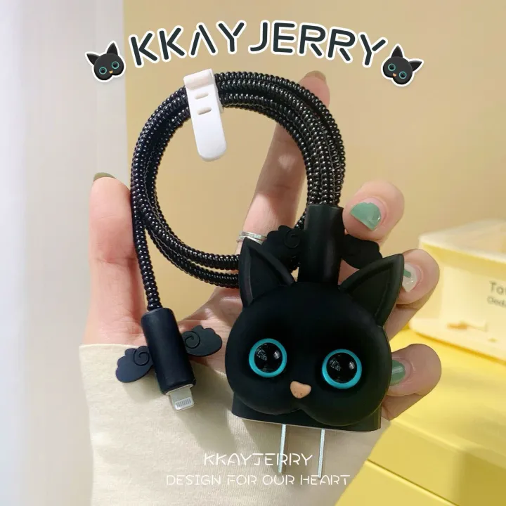 Cute USB Cable Protector Cable Organizer Data Line Management Charging ...