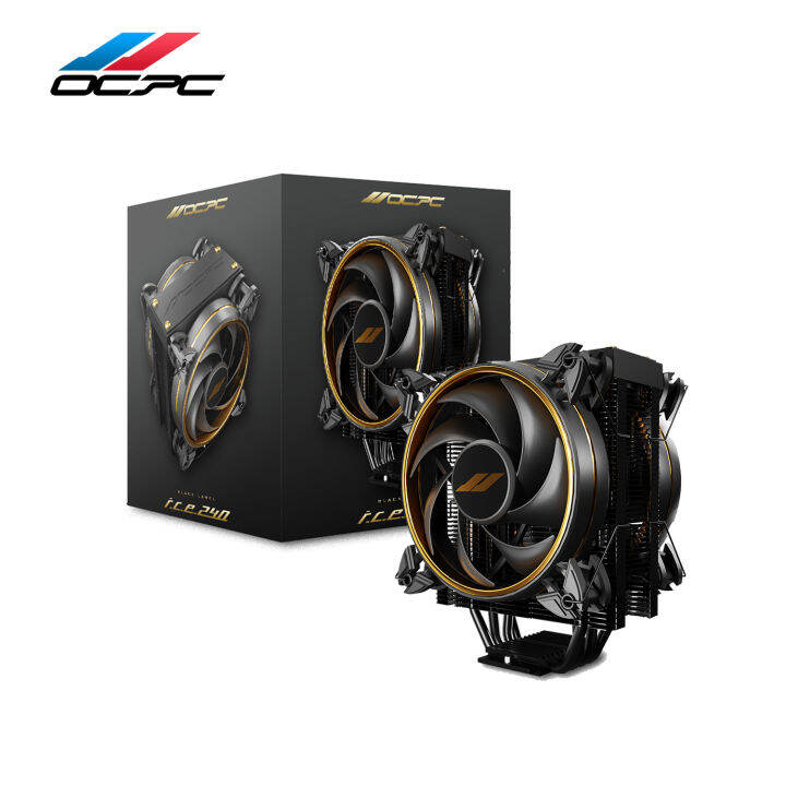 OCPC ICE-240 CPU AIR COOLER - High-Performance 4x Heatpipe, Dual 120mm ...