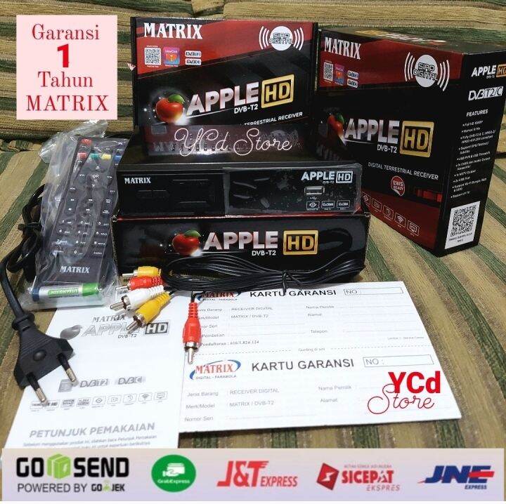 Set top box matrix apple merah dvb T2 STB tv digital full hd original ...