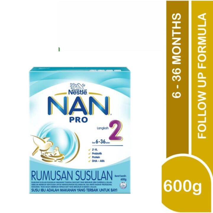 Nestle NAN PRO 2 - 600g ( Stage 2 ) | Lazada