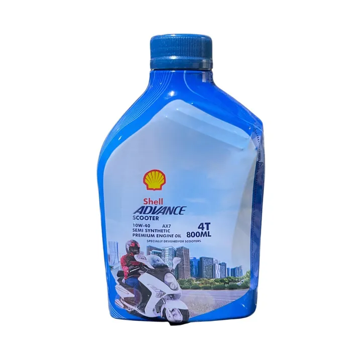 SHELL ADVANCE AX7 SCOOTER (10W-40) 800ml | Lazada PH