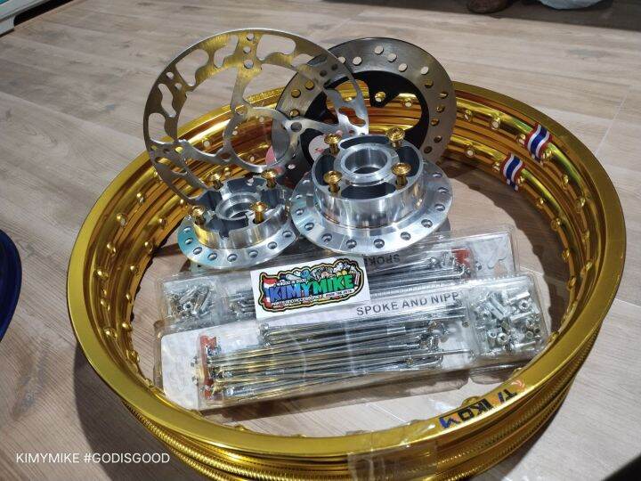 xrm trinity , xrm motard, xrm 125 rim set ( free gold bolts) | Lazada PH