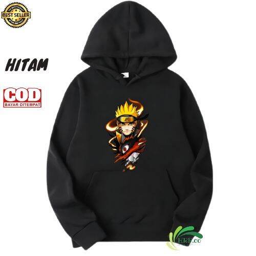 JAKET HOODIE SWEATER ANAK ANIME WIBU NARUTO UZUMAKI NARUTO HOKAGE ...