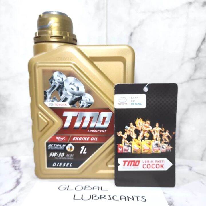 ALL NEW BARCODE! Toyota Motor Oil (TMO) Diesel 5W-30 1 Liter (Oli Mesin ...