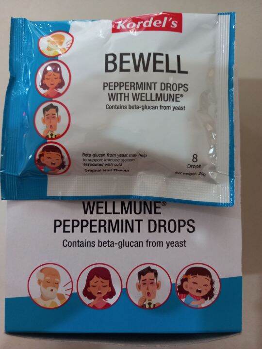 BEWELL PEPPERMINT DROPS WITH WELLMUNE 8 DROPS EXPIRY | Lazada