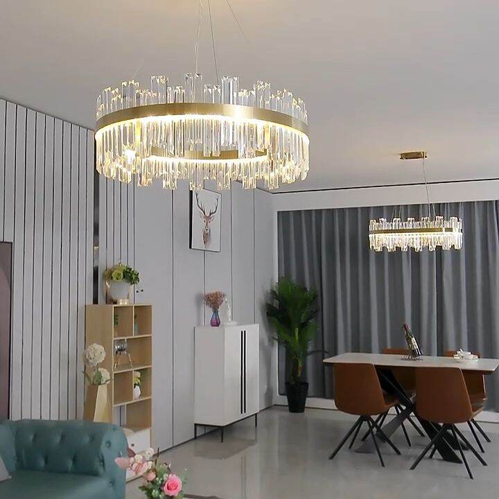 【STAR】Chandelier for living room cristmast lights modern ring design ...