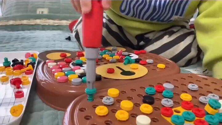 Kids Screwdriver Set Toy Electric Drill Toy Screw Assembly Disassembly ...