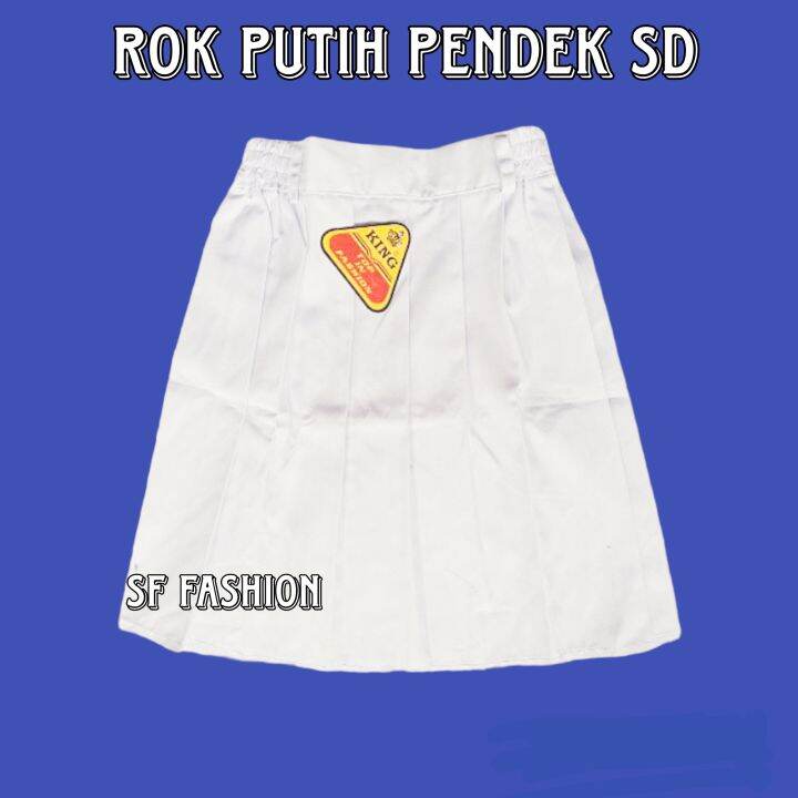 Rok Seragam Sekolah SD Rok Pendek Putih Lengkap Ukuran Kelas 1 sampai 6 ...