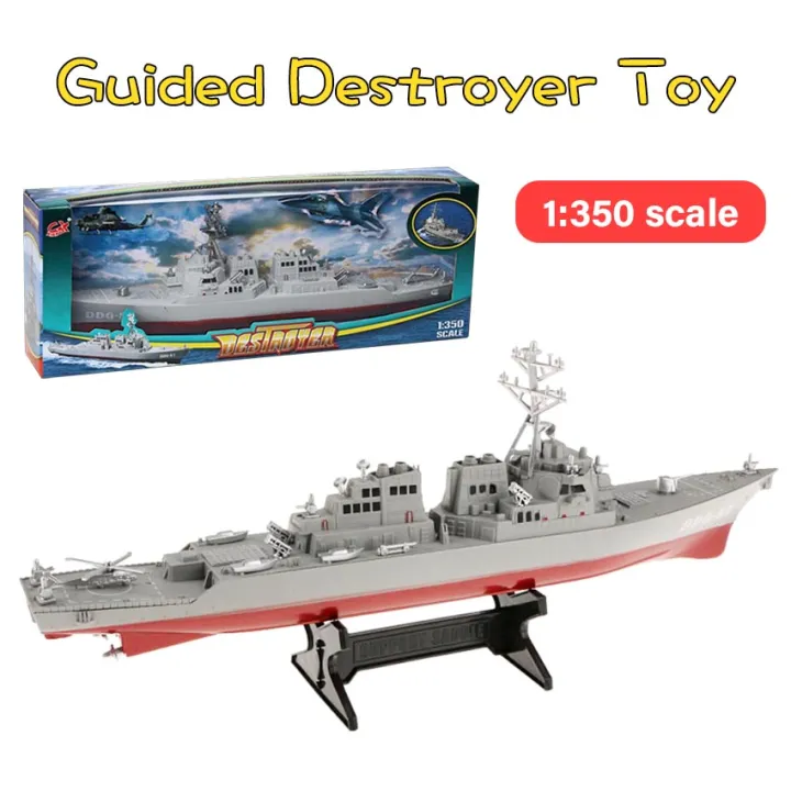 DDG-51 Navy Guided Missile Destroyer Ship Model DIY Static Warship ...