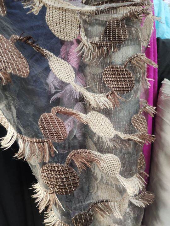 Organza motif/ kain organdi/ bahan 385Fs/ set meter | Lazada Indonesia