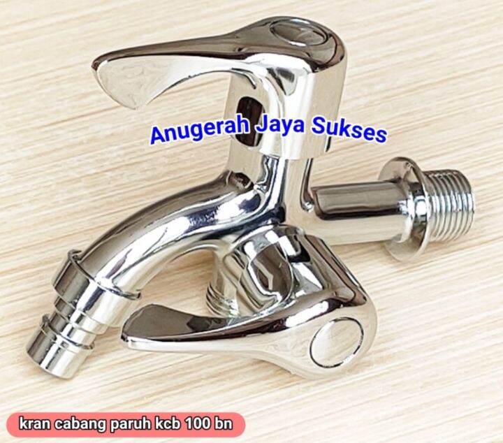 Kran shower Kran dobel kc keran Kran cabang shower sus 304 Kran air ukuran 1/2 inch hitam ...