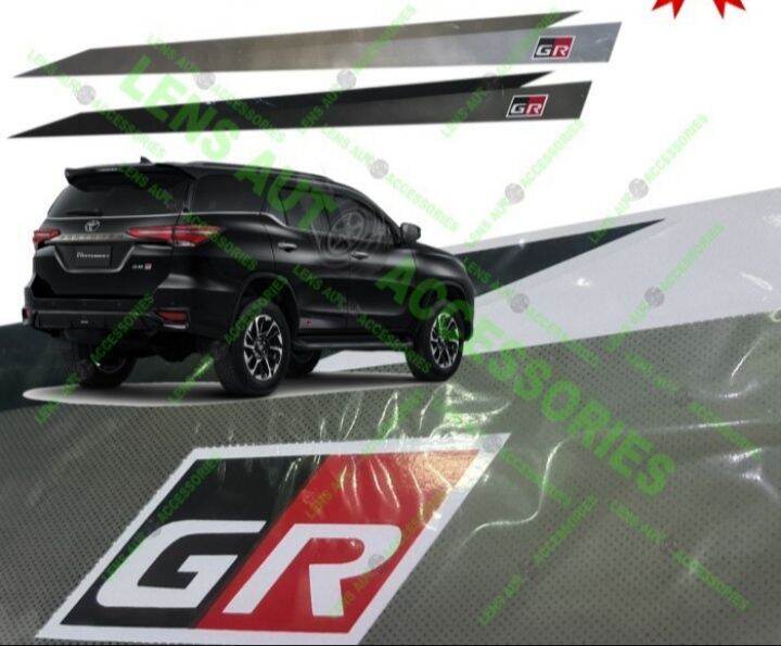 STICKER GR FORTUNER 2022 HITAM | Lazada Indonesia