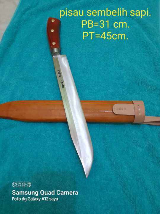 pisau sembelih sapi,kerbau dan kambing cap garpu 45 cm. | Lazada Indonesia