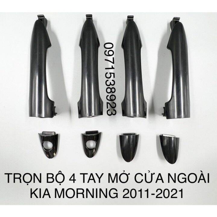 TÊN SẢN PHẨM : BỘ 4 TAY MỞ CỬA NGOÀI MÀU ĐEN KIA MORNING PICANTO 2011 ...