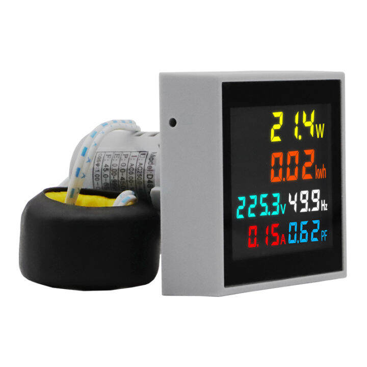 D48-2058 Din-Rail Multi Function Digital Meter 6 In 1 AC 50-300V 250 ...