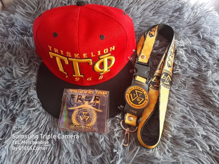 TAU GAMMA PHI TRISKELION ACCESSORIES CAP + ID LACE PACKAGE (FREE ...
