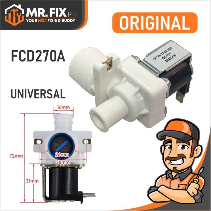 Universal Automatic Washing Machine Inlet Valve SOLENOID Original FCD ...