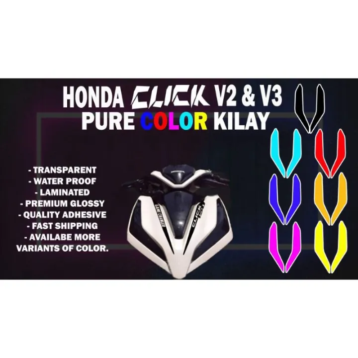 HONDA CLICK Pure color kilay tint fit for Click version 2 and 3 | Lazada PH