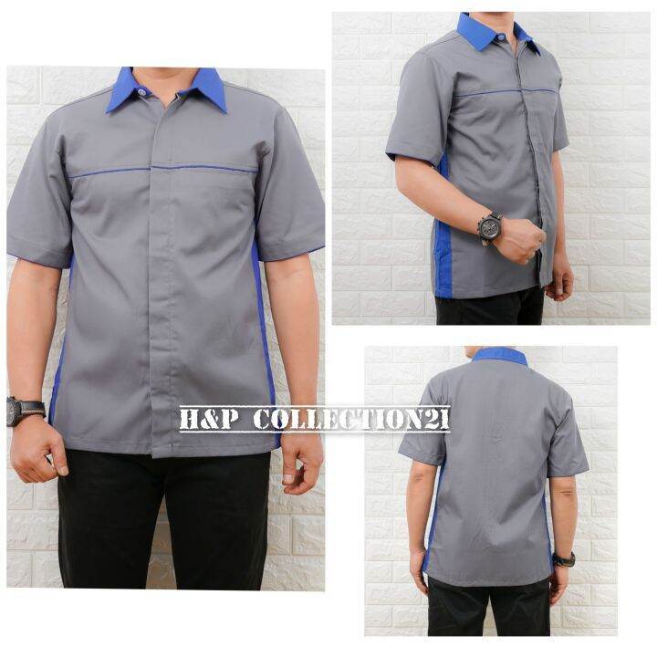 BAJU SERAGAM KERJA KEMEJA SERAGAM KERJA HARIAN KEMEJA PROMOSI | Lazada ...