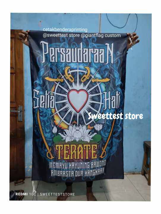 1 HARI JADI, BENDERA SH TERKEREN, BENDERA PSHT FULL PRINTING, BENDERA ...