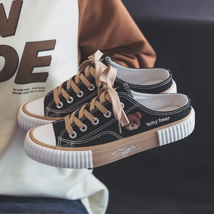 【Ready on Stock】Bear Half Shoes For Women rubbershoes for women on sale ...