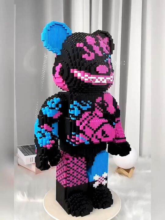 Le go bearbrick jinx ma thuật đủ kích cỡ 55cm, jinx mã 9203 đồ chơi lắp ...