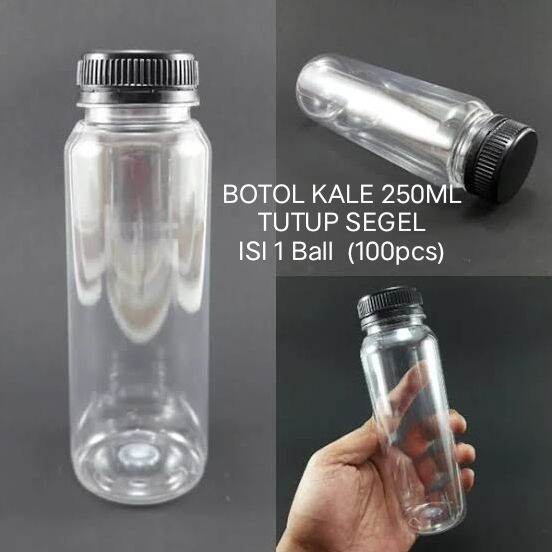100pcs Botol kale 250ml botol kopi botol madu botol syrup botol minuman ...