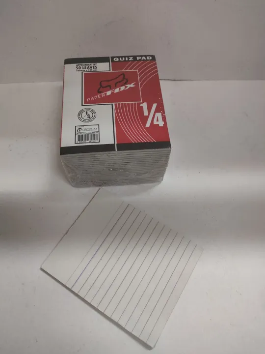 1ream 1/4 Pad (20 pads in 1 ream) 50 leaves | Lazada PH