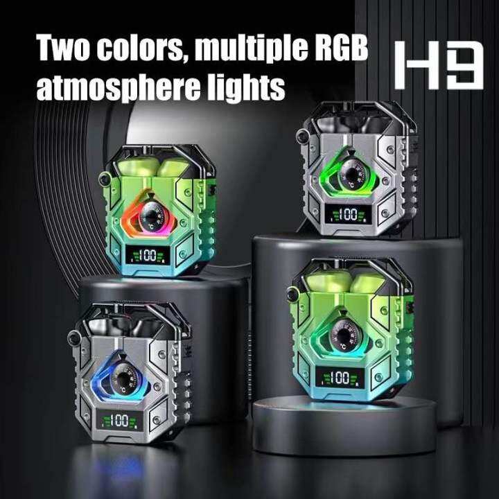 2022 H9 TWS Wireless Headphones Bluetooth 5.3 ENC Noise Cancellation ...