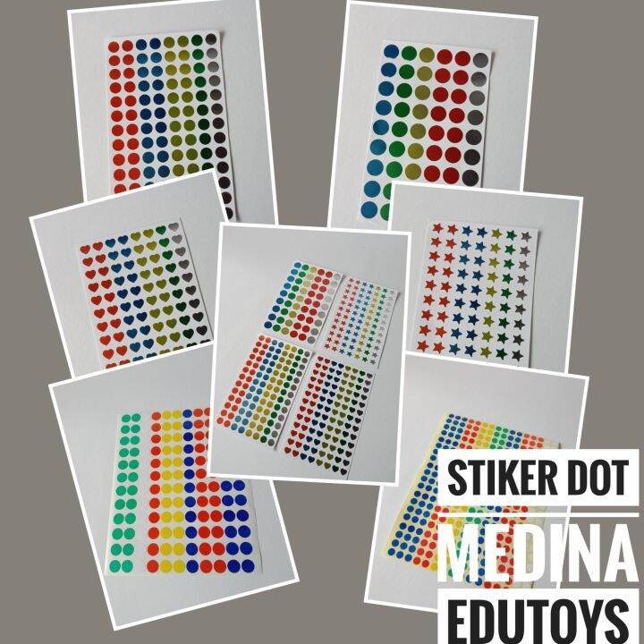 stiker label dot warna warni ( stiker dot no.97) stiker label warna dot ...