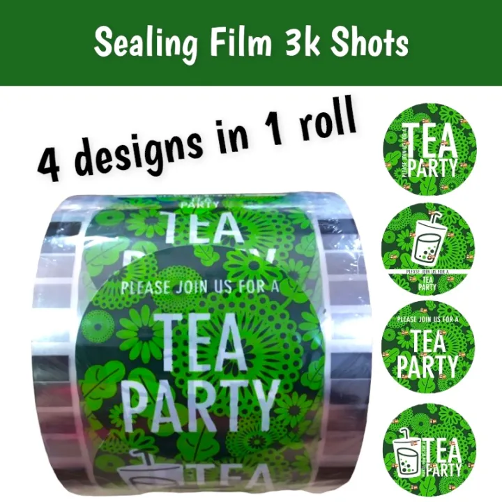 Sealing Film For Milk Tea 3,000 Shots Tea Party Design | Lazada PH