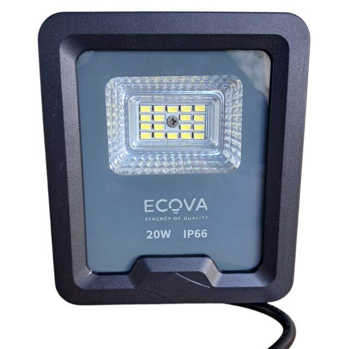 lampu sorot led ecova floodlight 20watt putih lampu led sorot tembak ...