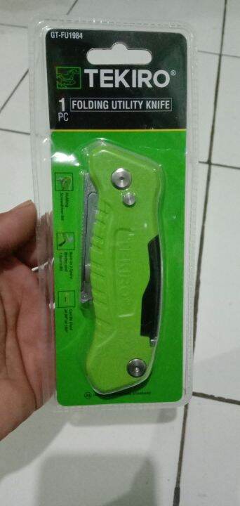 pisau cutter lipat + obeng GT-FU1984 TEKIRO FOLDING UTILITY KNIFE ...