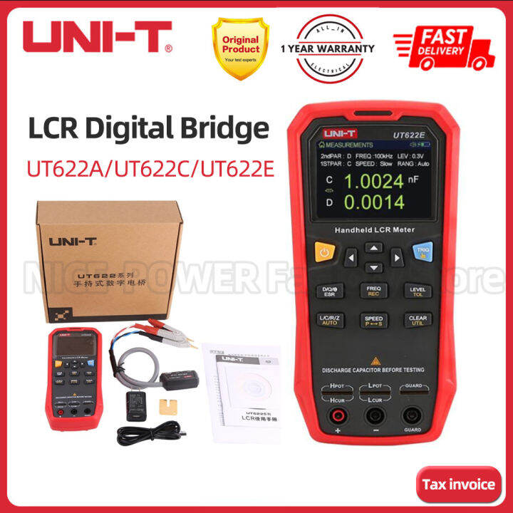 UNI-T Handheld LCR Multimeter UT622A/UT622C/UT622E Digital Bridge ...