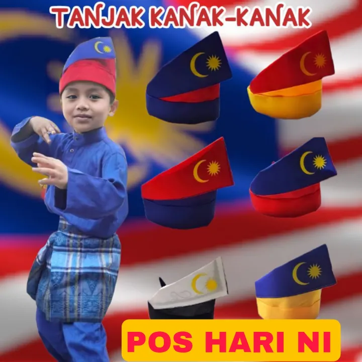 tanjak budak, tanjak merdeka tengkolok budak baju merdeka kanak kanak ...
