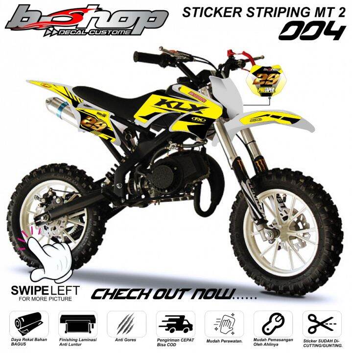 sticker striping mini moto trail MT2 004 variasi warna | Lazada Indonesia
