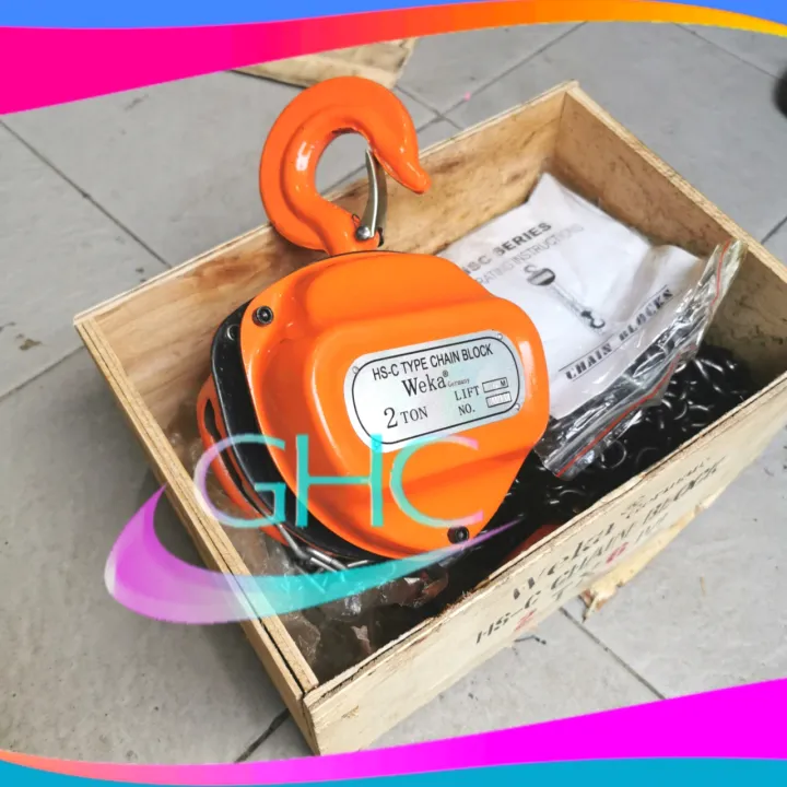 Chain Block 2 Ton × 5 Meter Weka Germany Takel 2 Ton 5 Meter | Lazada ...