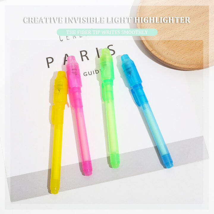 Invisible Ink Pen with UV Light LED Lamp Multi-function Banknote ...