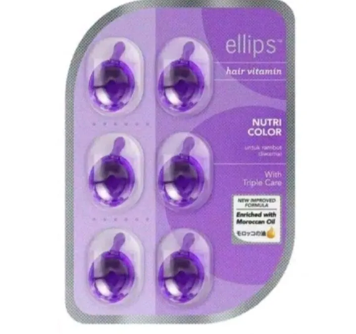Ellips Hair Vitamin nutri color(ungu) | Lazada Indonesia