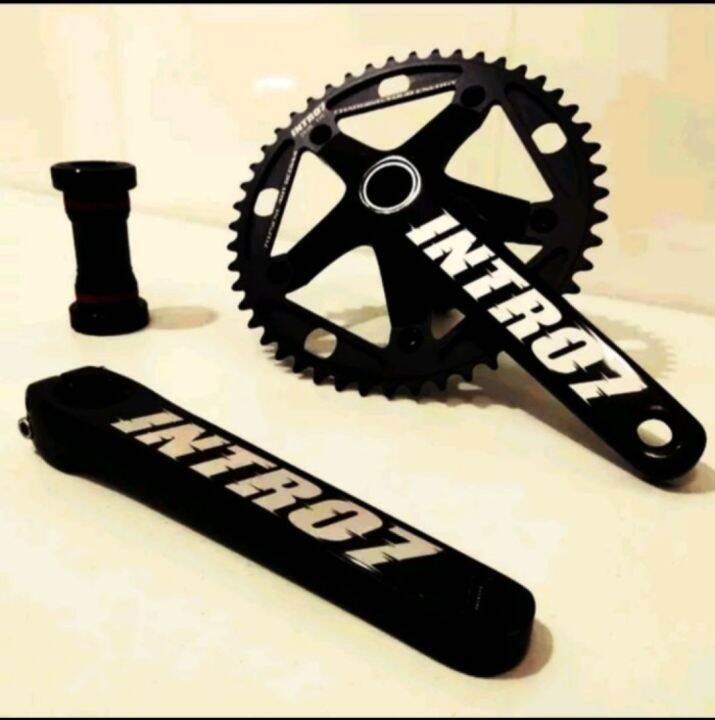 INTRO7 CRANK SET TRACK BIKE SINGLE SPEED FIXIE FIXED GEAR CRANKSET BB ...