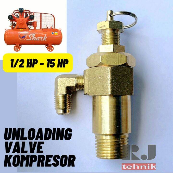 Unloading Valve Kompresor 1/2 HP - 15 HP Merek Shark Lainnya | Lazada ...
