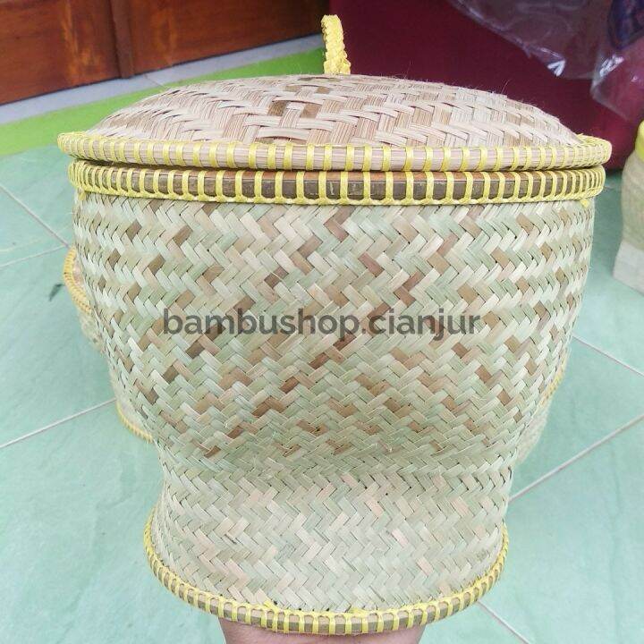Bakul Bambu | Boboko Tempat Nasi | Bakul Nasi Anyaman Bambu | Lazada ...