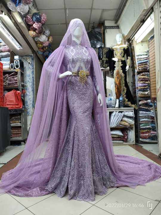 Gaun Pengantin Model Duyung Full Payet | Lazada Indonesia