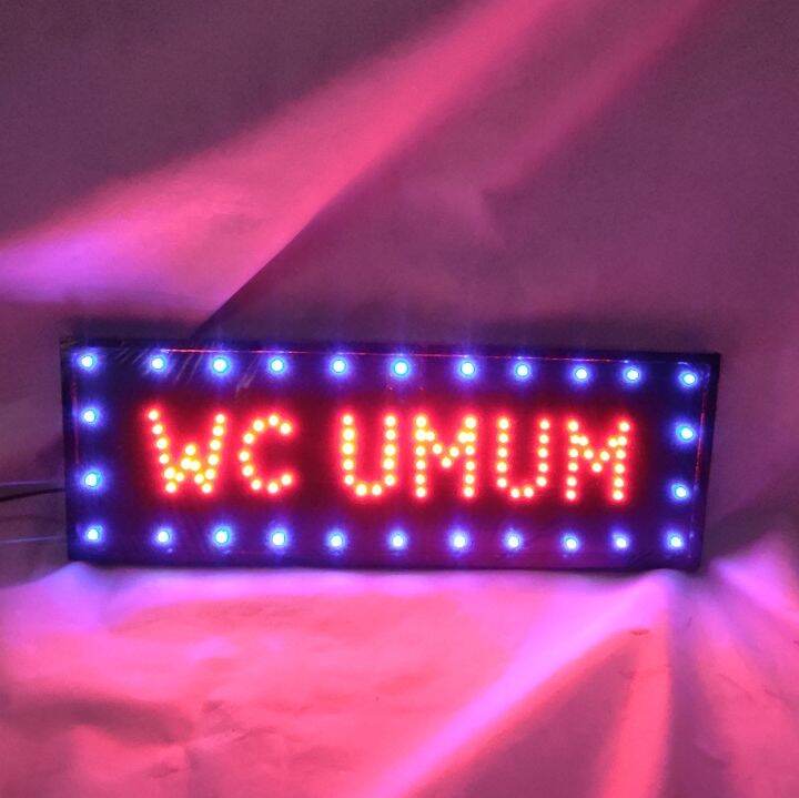 tulisan lampu LED WC UMUM new | Lazada Indonesia