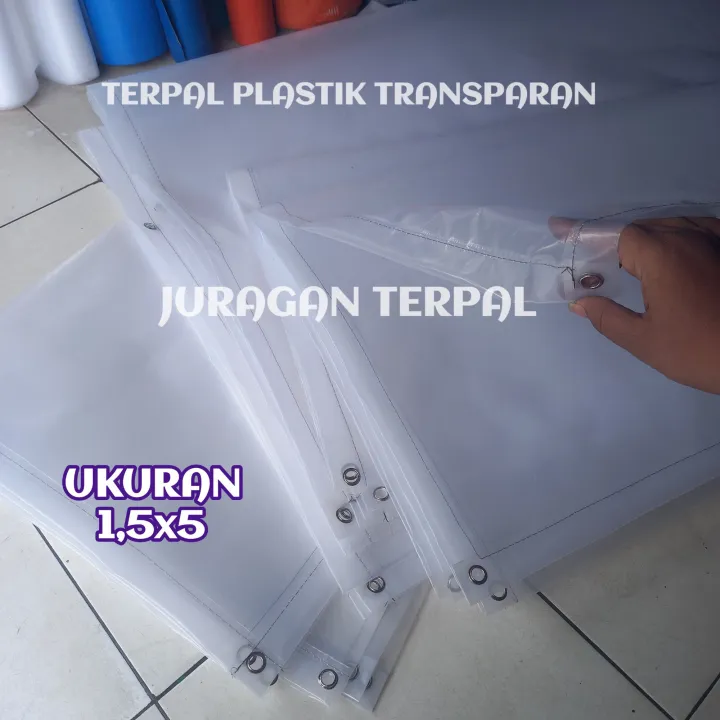 terpal plastik bening transparan ukuran 1,5x5 | Lazada Indonesia