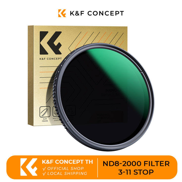 K&f Concept ND8-ND2000 filter (3-11stop) ตัวกรอง ND ตัวแปร ความหนาแน่นเป็นกลาง เคลือบหลายชั้น ...