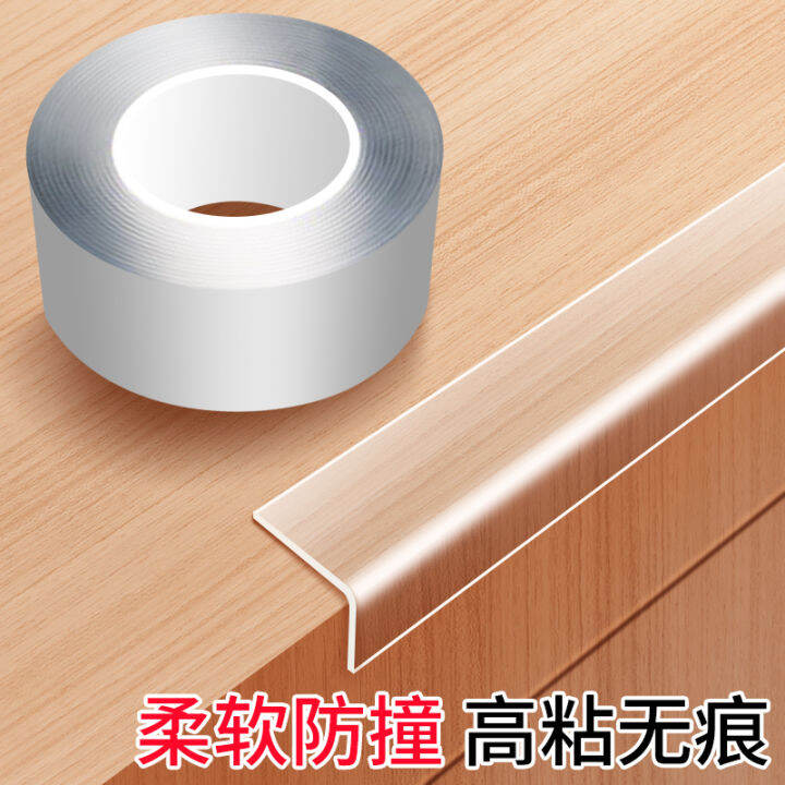 Anti-Collision Stickers Transparent Corner Protection Glass Tea Table ...