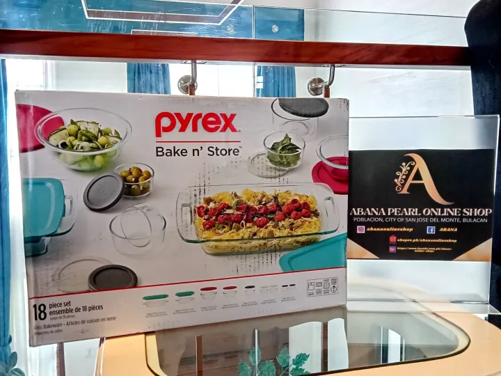 Pyrex bake and store set 18pcs | Lazada PH