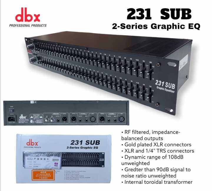 equalizer dbx 231 plus subwoofer equaliser dbx | Lazada Indonesia